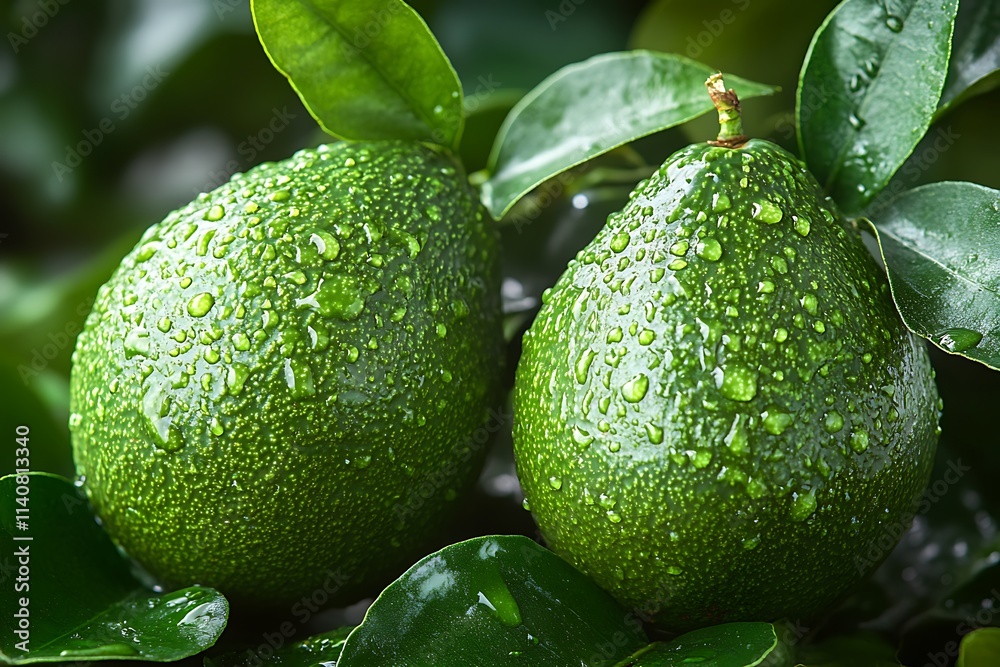 Avocado low poly. Fresh, nutritious and tasty avocado. Symbols of ...