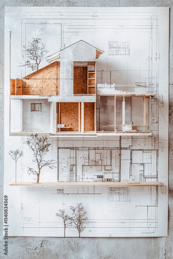 Architectural 3D models and designs of residential houses with ...