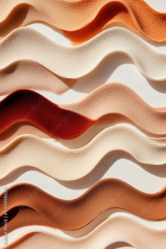 Wavy patterns of multiple skin tones for diversity and inclusion Stock ...