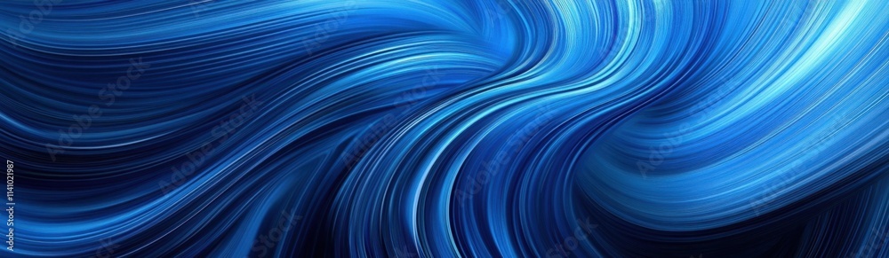 Blue background presentation design with abstract digital technology ...