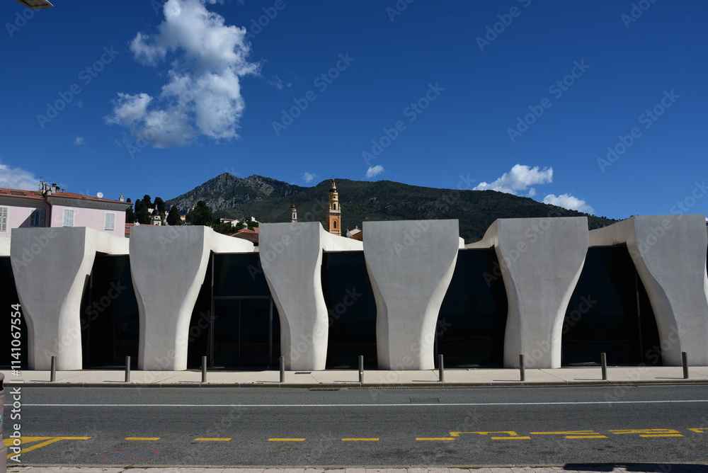 Menton, France - April 17, 2024 - : Jean Cocteau Mseum, contemporary ...
