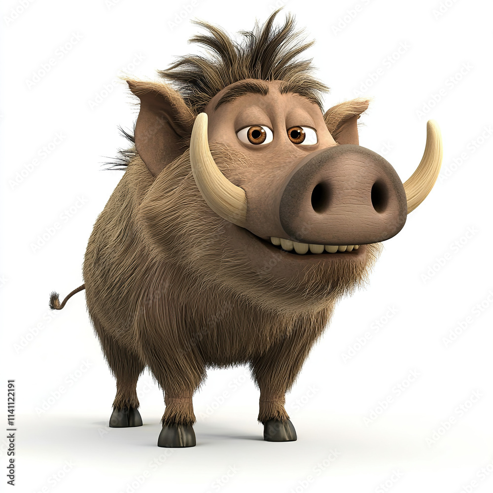 warthog, hog warthog, safari warthog, pig warthog on white background ...