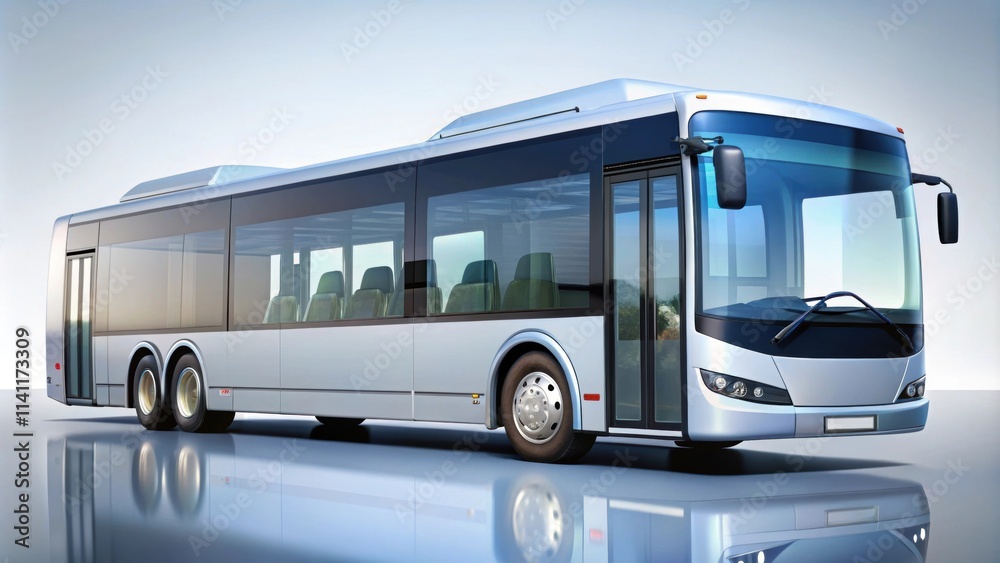 Hydrogen fuel cell bus concept, public transportation, eco-friendly ...