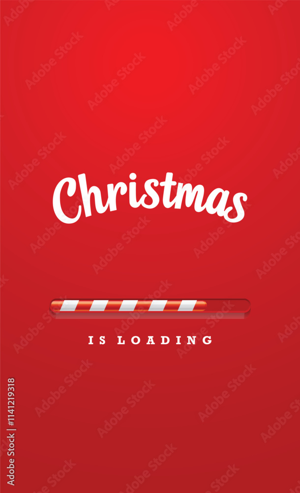 Merry Christmas written with a loading bar for the countdown ...