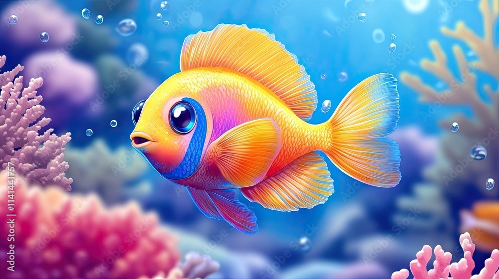 Fish Clipart: Bright and colorful fish clipart images featuring various ...