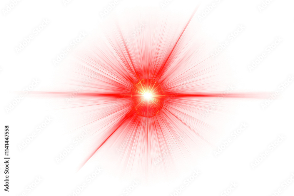PNG An isolated red blink sun ray light effect background bright flare ...