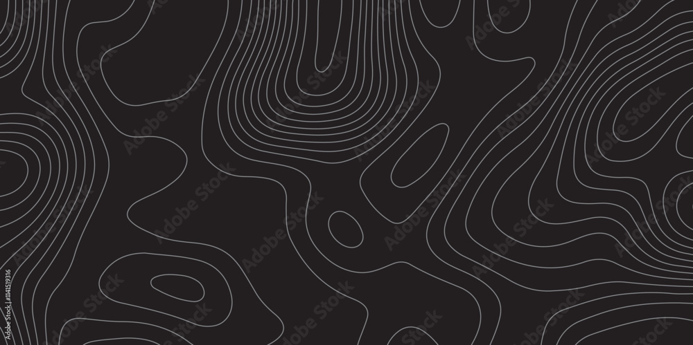 Topographic map background with wave line. Topography and geography map ...
