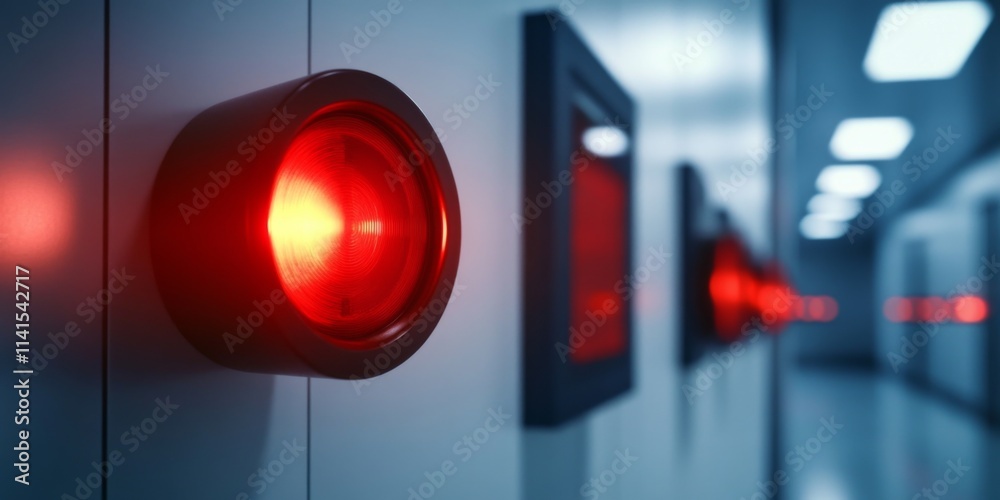 Alerting Fire Alarm Detector with Strobe Light, Safety Equipment for ...