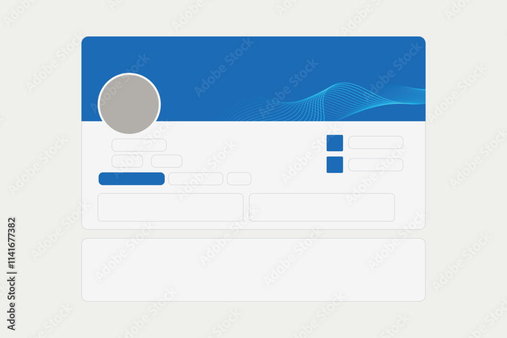 Linkedin banner mockup, profile mockup presentation template Stock ...