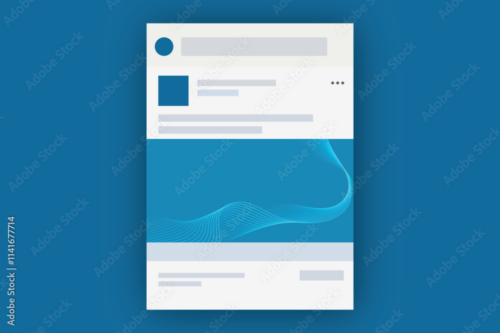 Linkedin profile mockup presentation template Stock Vector | Adobe Stock