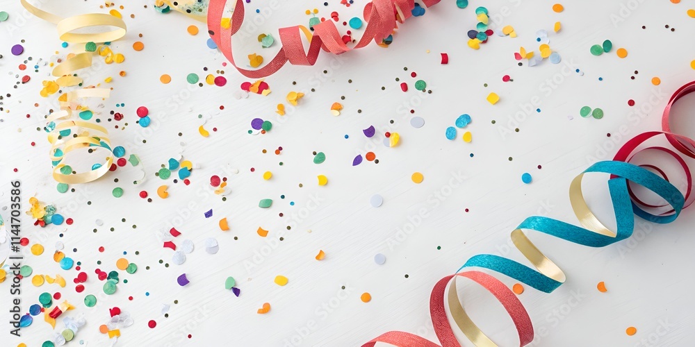 Celebration,party backgrounds concepts ideas with colorful confetti ...