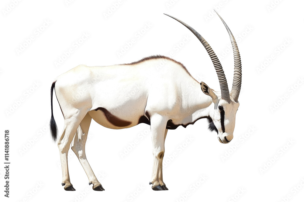 Arabian oryx in PNG format with transparent background- ideal for ...