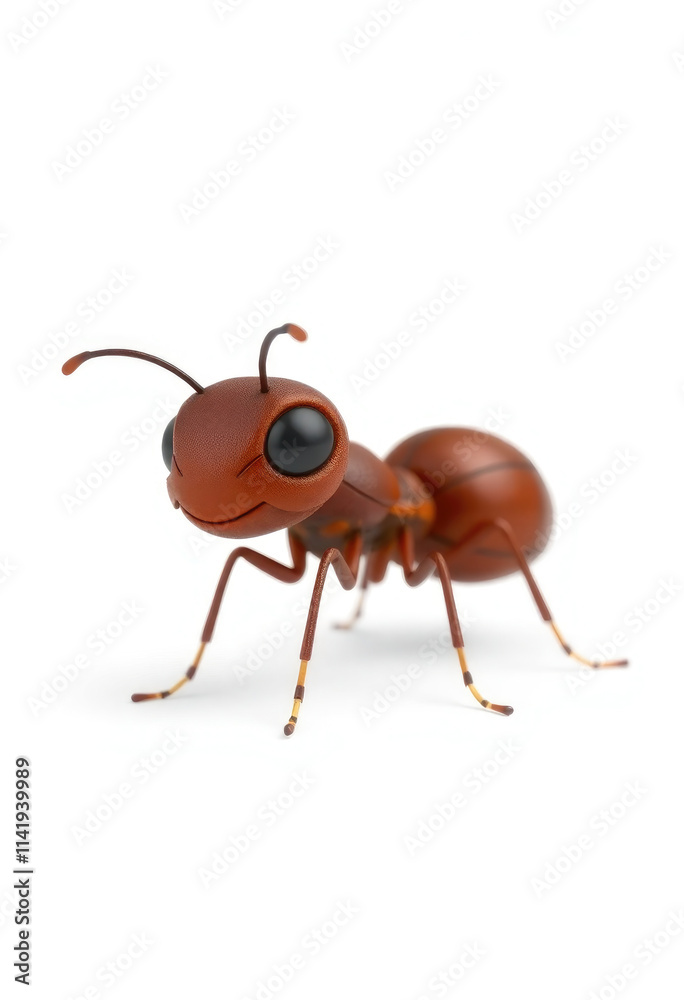 3D Chibi Ant Flashcards Clipart. Suitable for animal flashcard ...