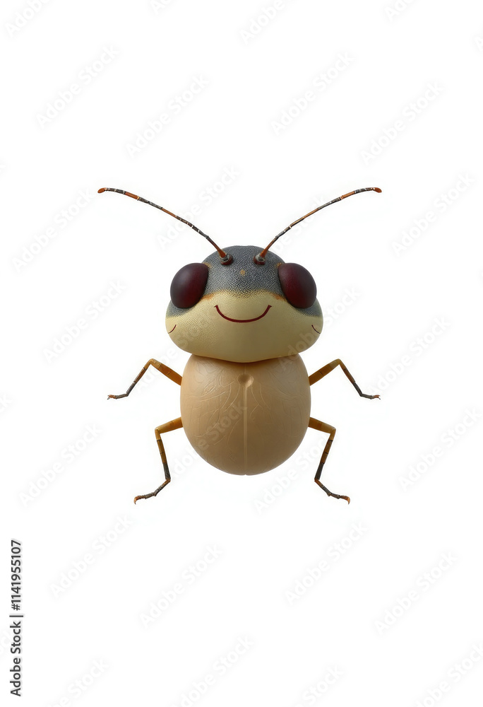 3D Chibi Cicada Flashcards Clipart. Suitable for animal flashcard ...