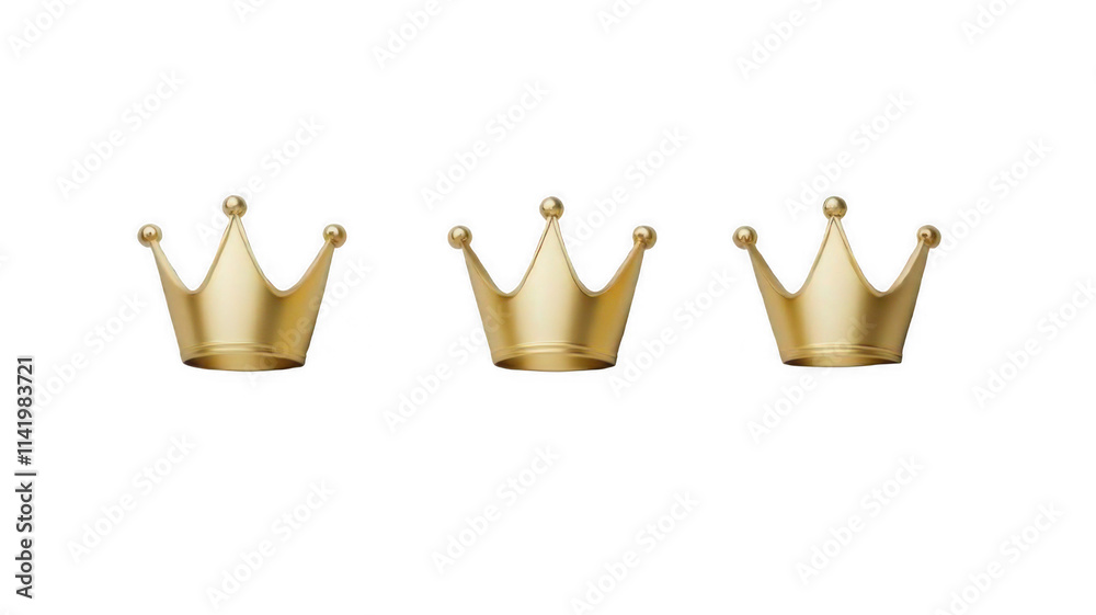 las coronas de los tres reyes magos de oriente con fondo transparente ...