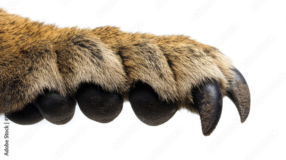 Blood scratches of wild animal claws, red scary talons marks isolated ...