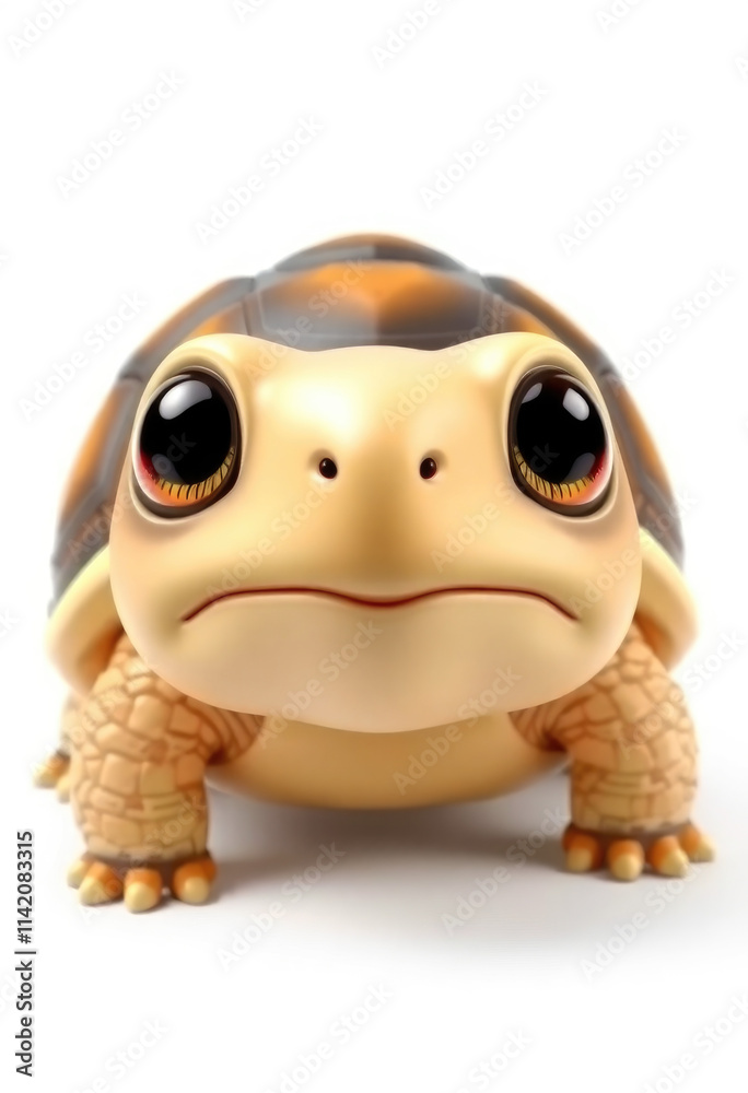 Montessori Flashcards Clipart Kawaii Tortoise Clipart isolated on a ...