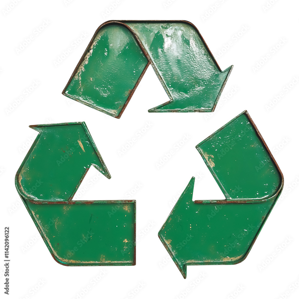 green recycle symbol eco-friendly sustainability environmental conservation isolated on png ...