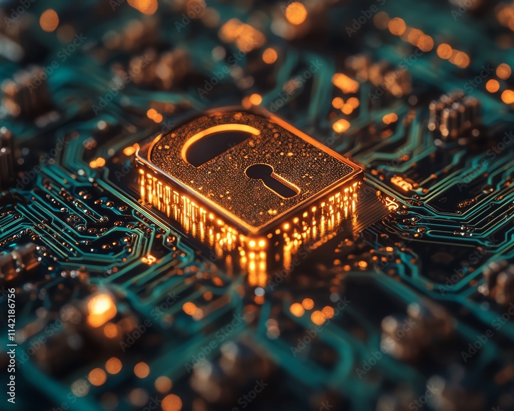Cloud computing diagram with secure network connections, central lock ...