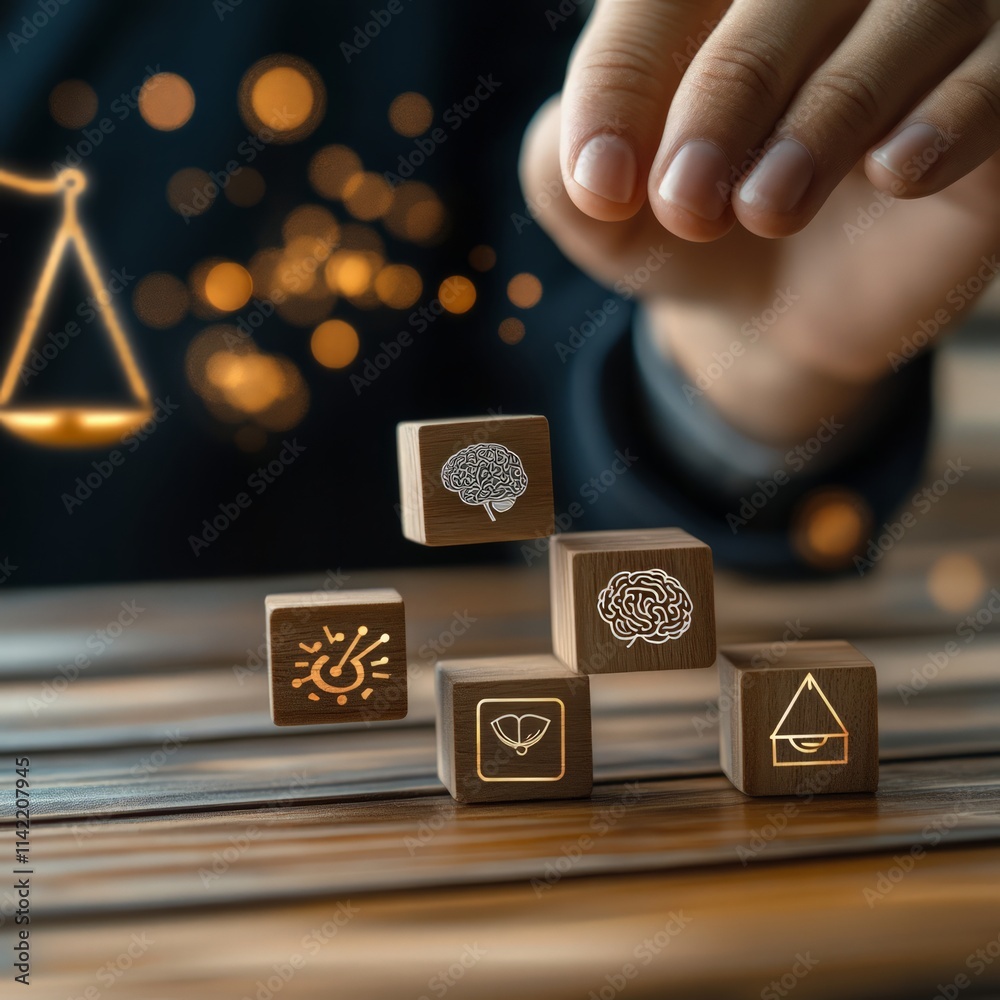 Ilustración de Stock Innovative thinking process creative workspace ...