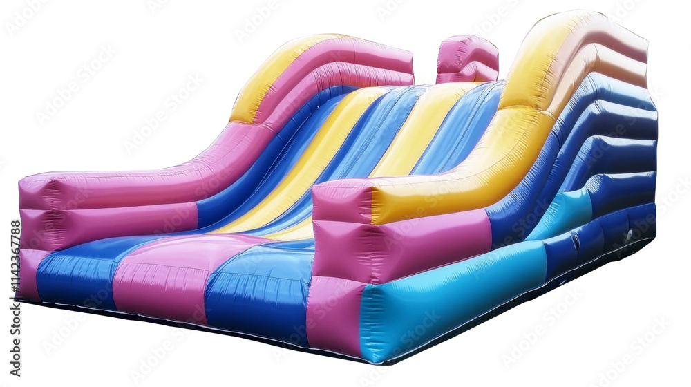 Inflatable slide, isolated on transparent background Stock Photo ...