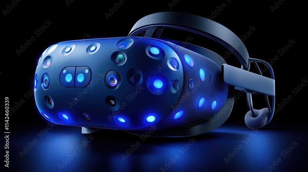 Meta Quest Pro VR Headset: Immersive Virtual Reality Experience Stock Illustration | Adobe Stock