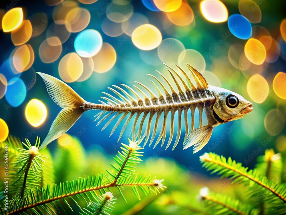 Fishbone Diagram Template Bokeh Background, Business Process Flowchart ...