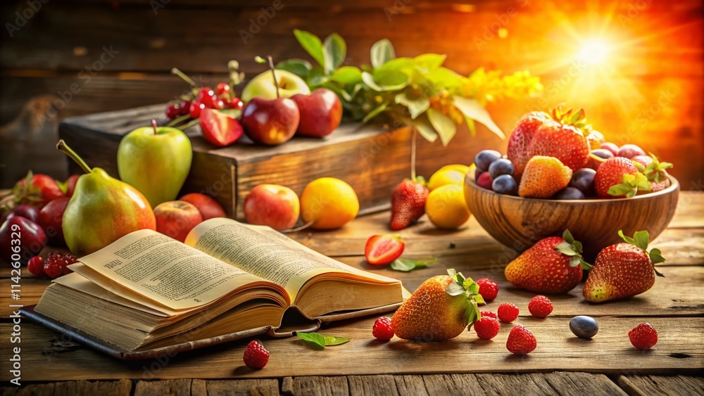 ภาพประกอบ Stock Fruit of the Spirit Photography: Glowing Bible Verse ...