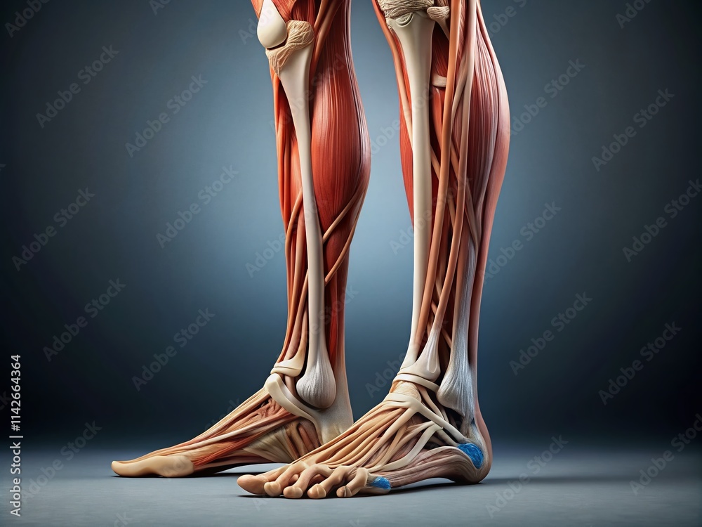 Stock-Illustration „Human Leg Anatomy Photography: Detailed Images of ...