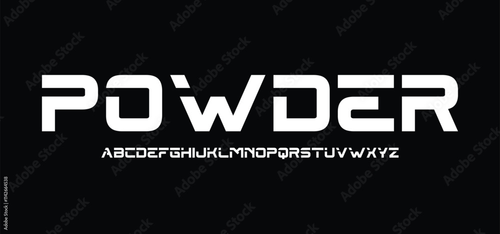 Minimal modern alphabet fonts and numbers. Abstract urban rounded line ...