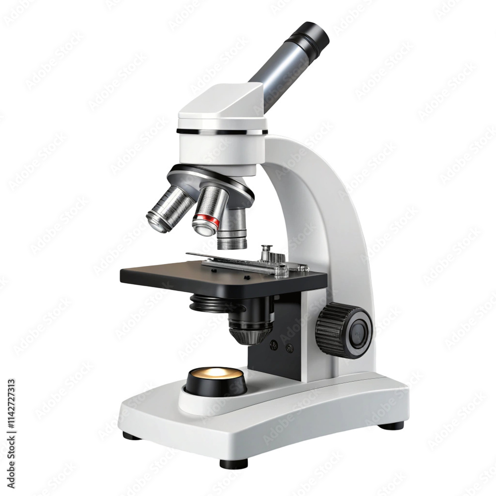 Professional Microscope Cut-Out PNG - Optical Tool for Laboratory ...