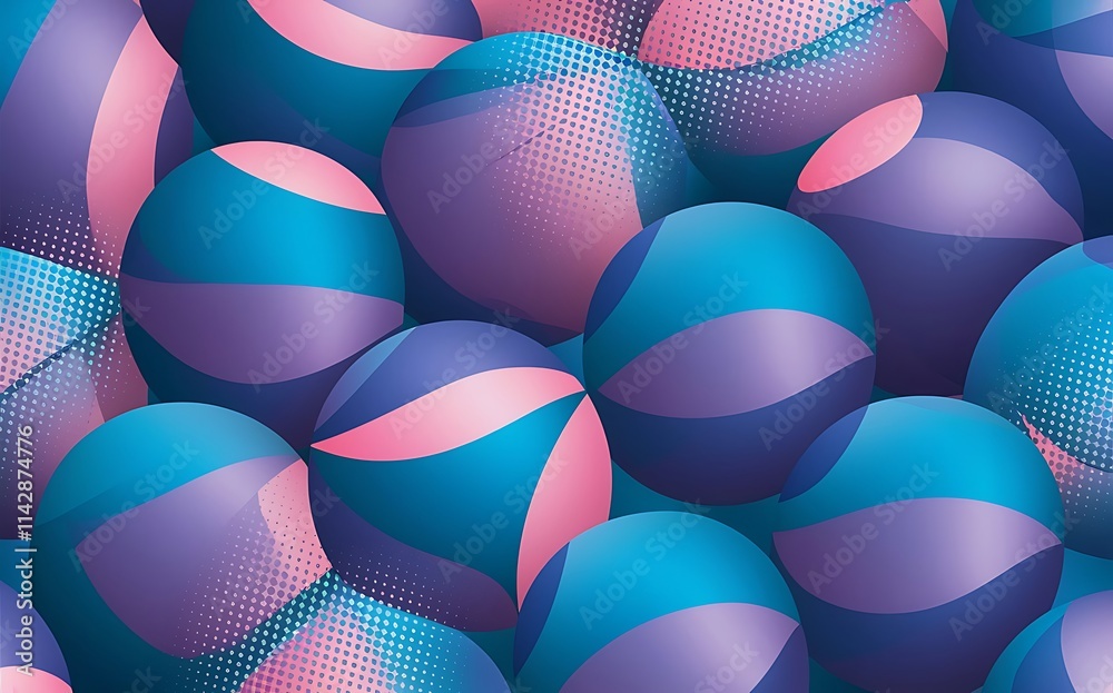 Gradients balls shapes modern design of coverages vector geometric ...
