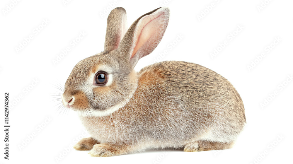 Rabbit outline drawing rodent isolated on a white background Stock ...