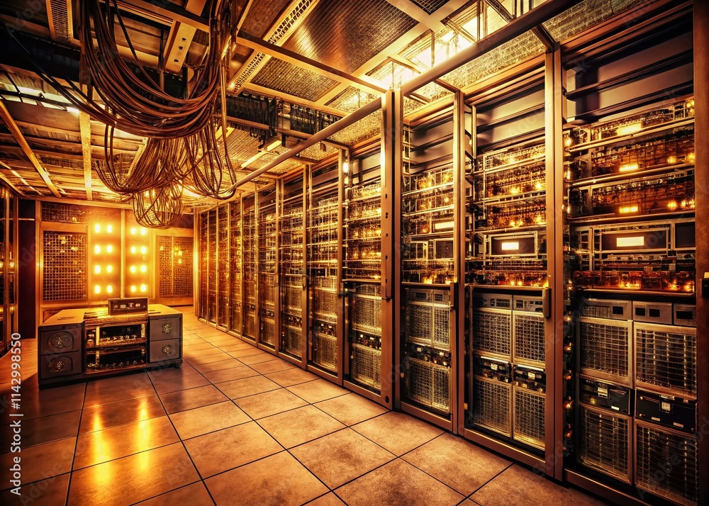 Vintage Data Center Access: Online Server Room, Retro Computing ...