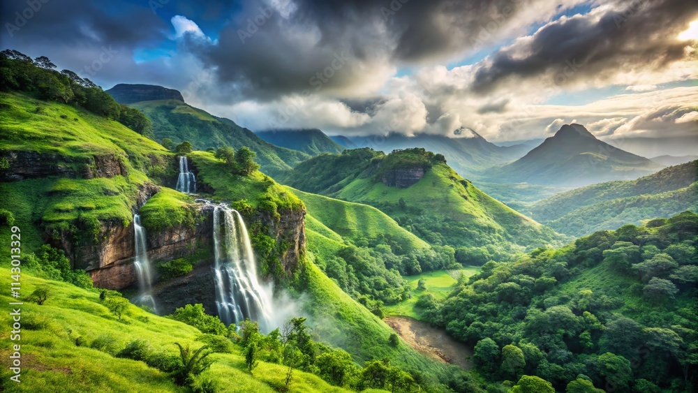 Western Ghats Eastern Ghats India Mountain Ranges Landscape Scenery ...