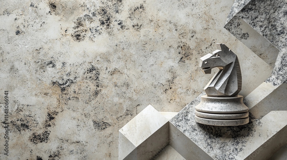 Modern chess-themed background with contrasting textures and simple ...