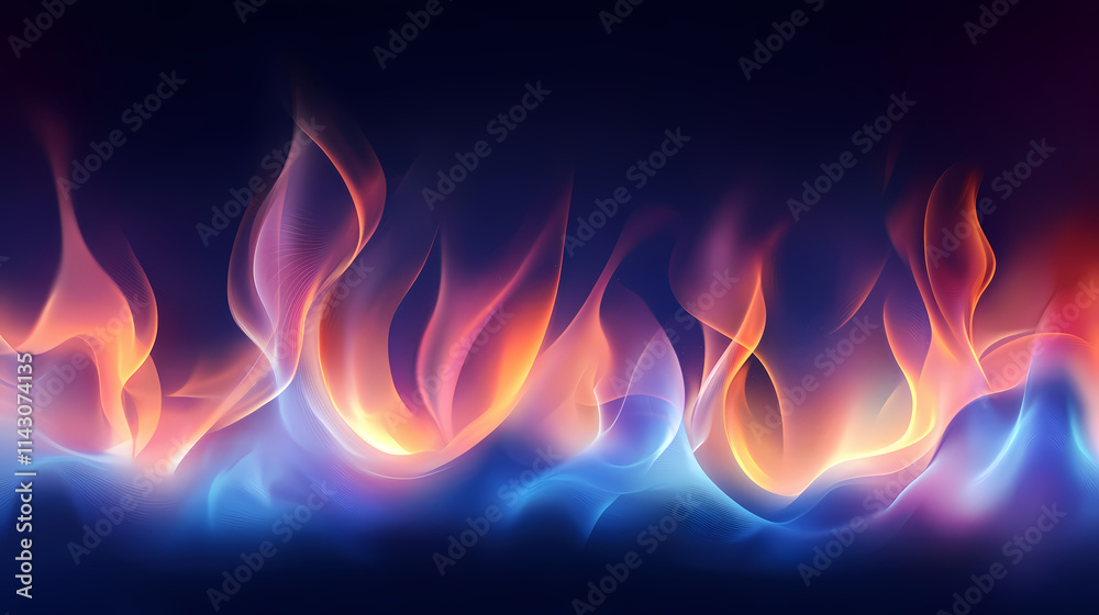 Flames burning air background bar primordial streaming fire brimstone ...