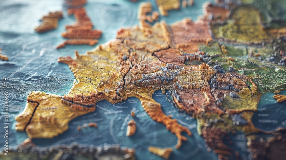 France map with surrounding countries shaded, illustrating geographical ...
