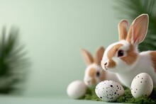 Happy Eastertide Bunnies Eggs Free Stock Photo - Public Domain Pictures