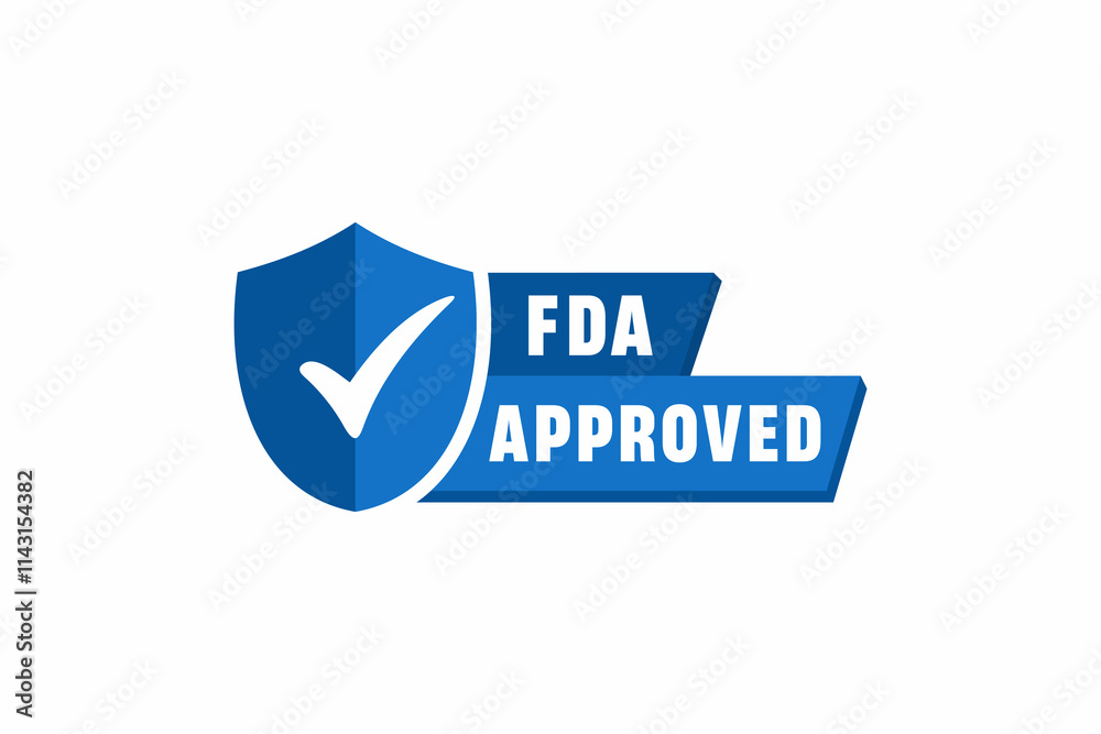 FDA Approved Food and Drug Administration icon, symbol, label, badge ...