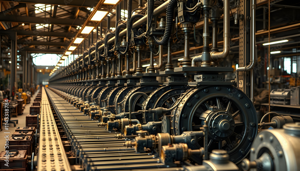 Assembly line, capturing engineering ingenuity and the spirit of the ...