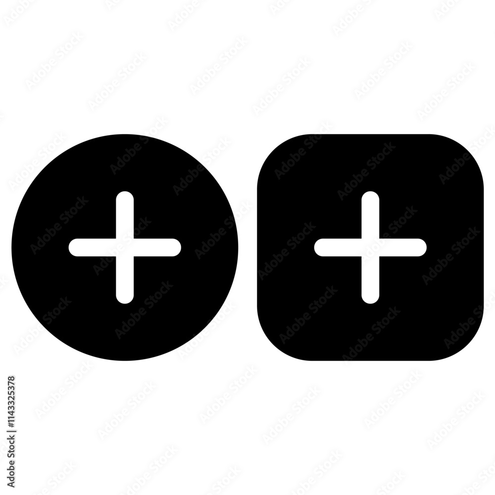 add post icon, simple flat style, illustration, logo sign symbol ...