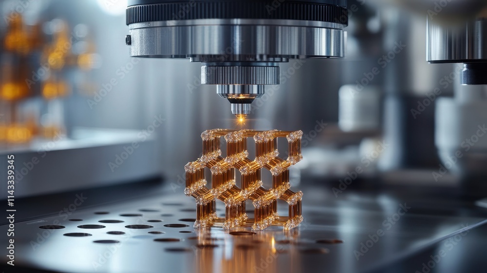 Scientist Analyzing Material Structure with X-Ray Diffraction in High ...