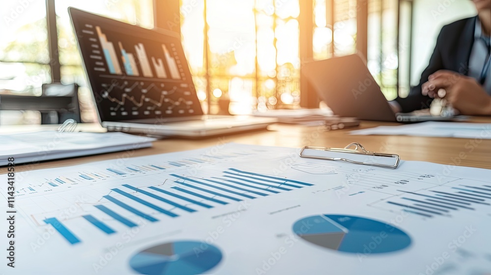 A professional meeting room with team members discussing event ...