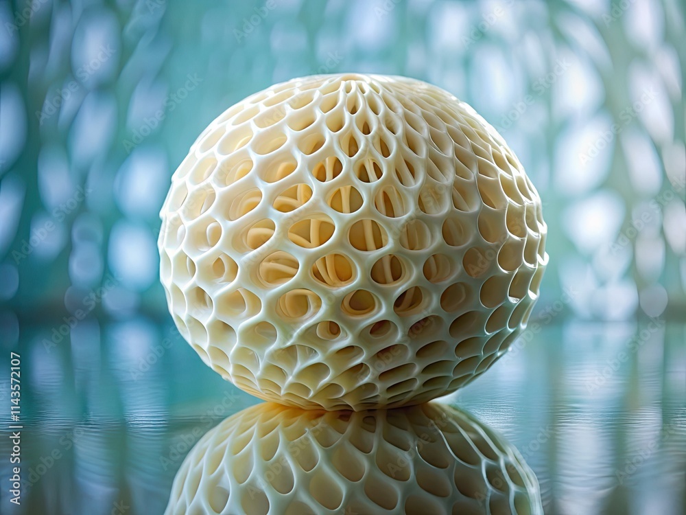 Bio-inspired, 3D-printed surface mimics pale ivory skin; frosted, low ...