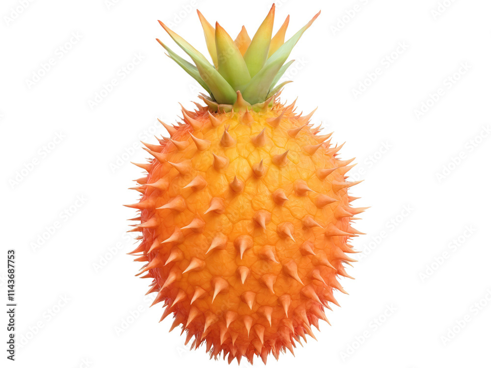 Gac Fruit (Momordica cochinchinensis) Bright orange gac fruit with ...