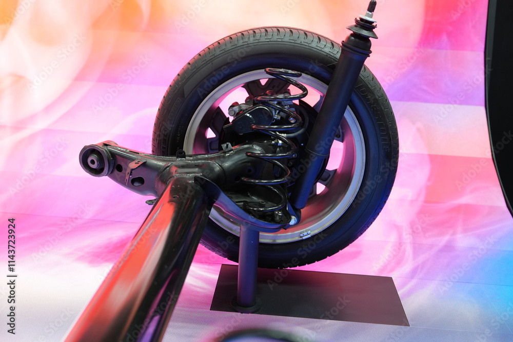Shock absorber and core spring system at the auto show in Bangkok ...
