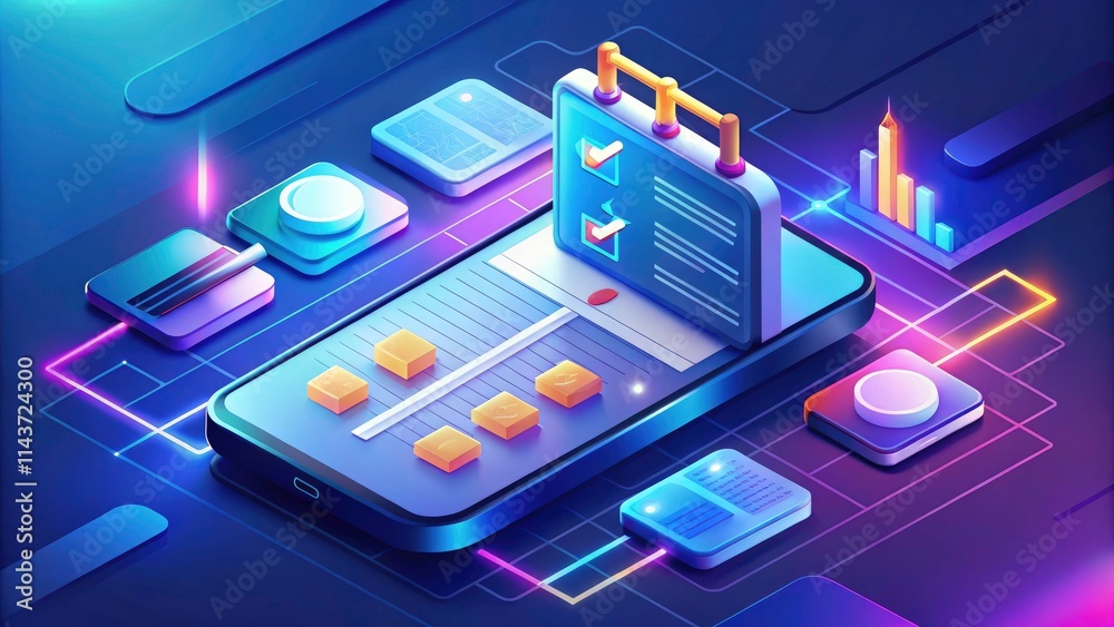 3D isometric app: visualize your tasks, plan your time, and track your ...