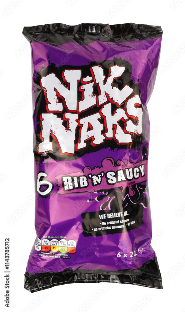 Nik Naks rib and saucy flavour savoury corn snacks in a multi pack ...