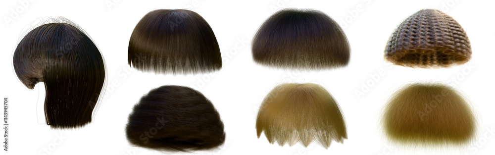 7 short Bob haircuts and hairstyles variety for women created by 3D ...